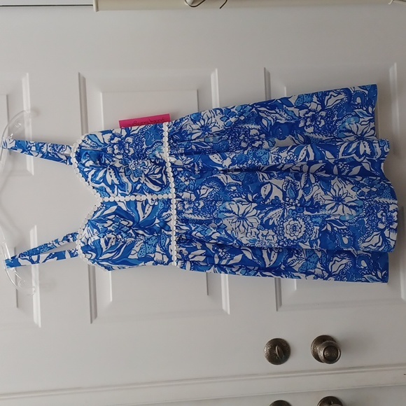Lilly Pulitzer | Dresses | Lilly Pulitzer Haylan Blue Tang Flocking ...
